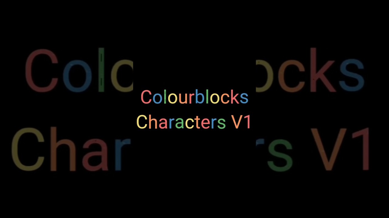 Colourblocks characters V1 - YouTube