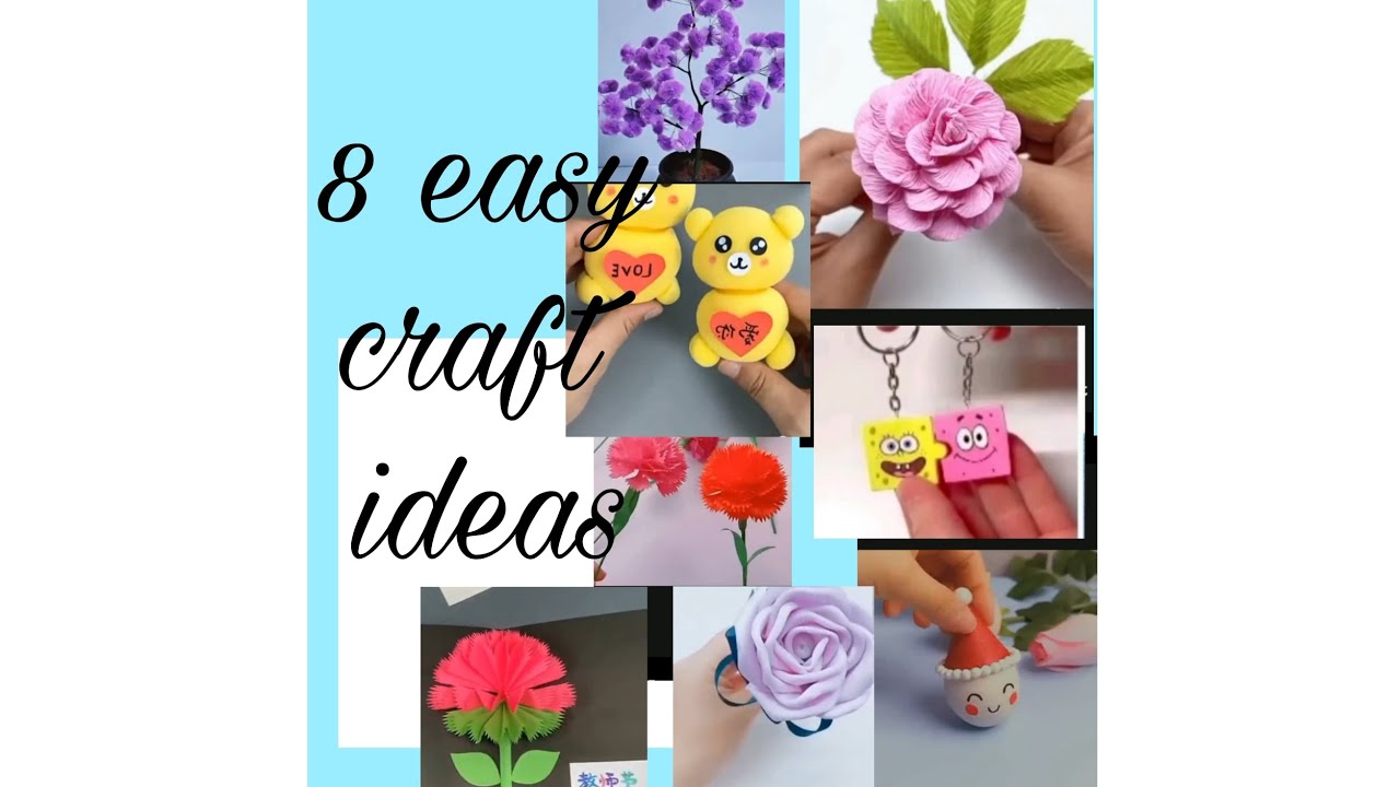 8 easy craft ideas - YouTube