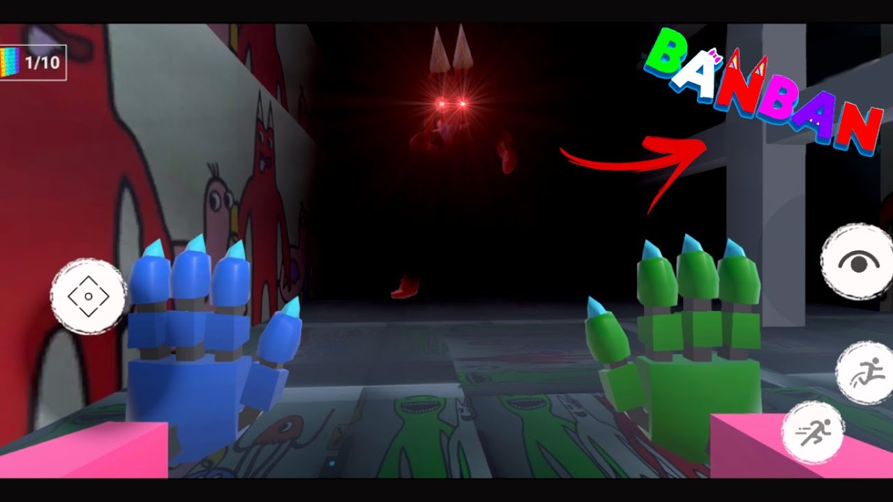 BANBAN Red Monster in toy factory! Garten of Banban new version, full ...