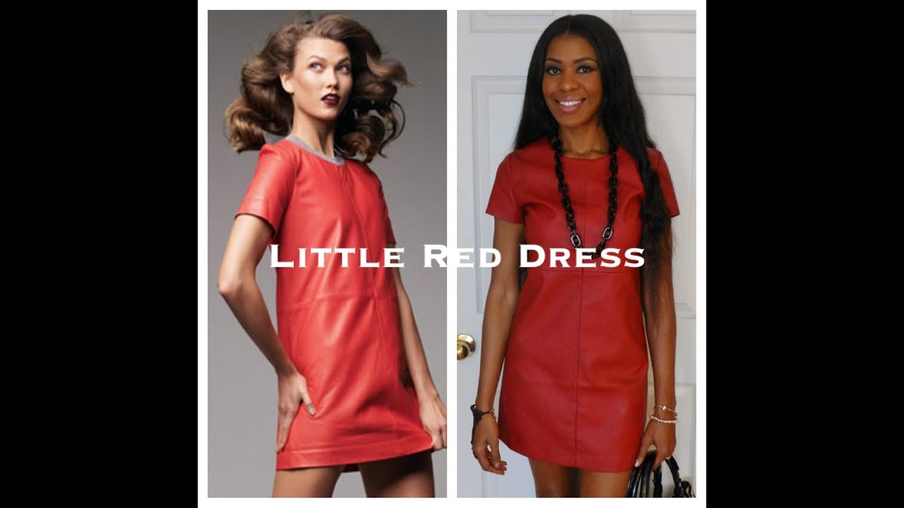 Red Leather Dress Outfit of the Day - YouTube