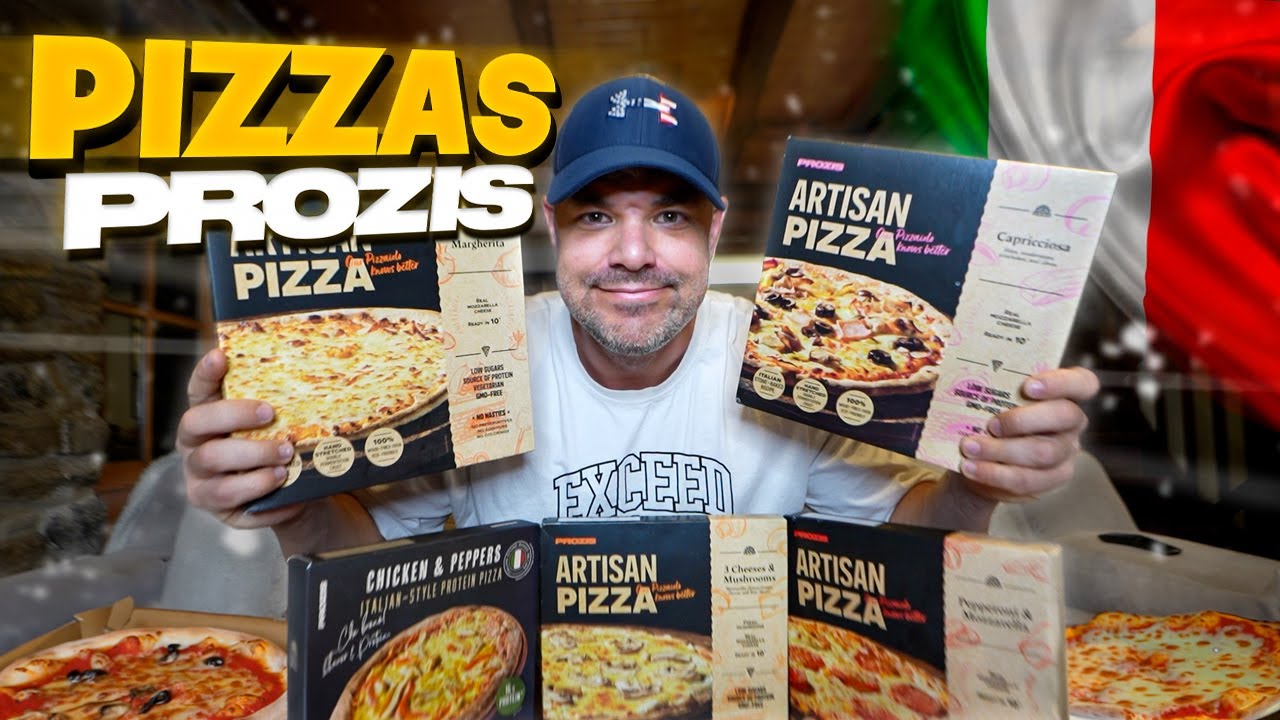PROBANDO TODAS LAS PIZZAS de PROZIS *PIZZAS BAJAS EN CALORÍAS* ¿VALEN ...