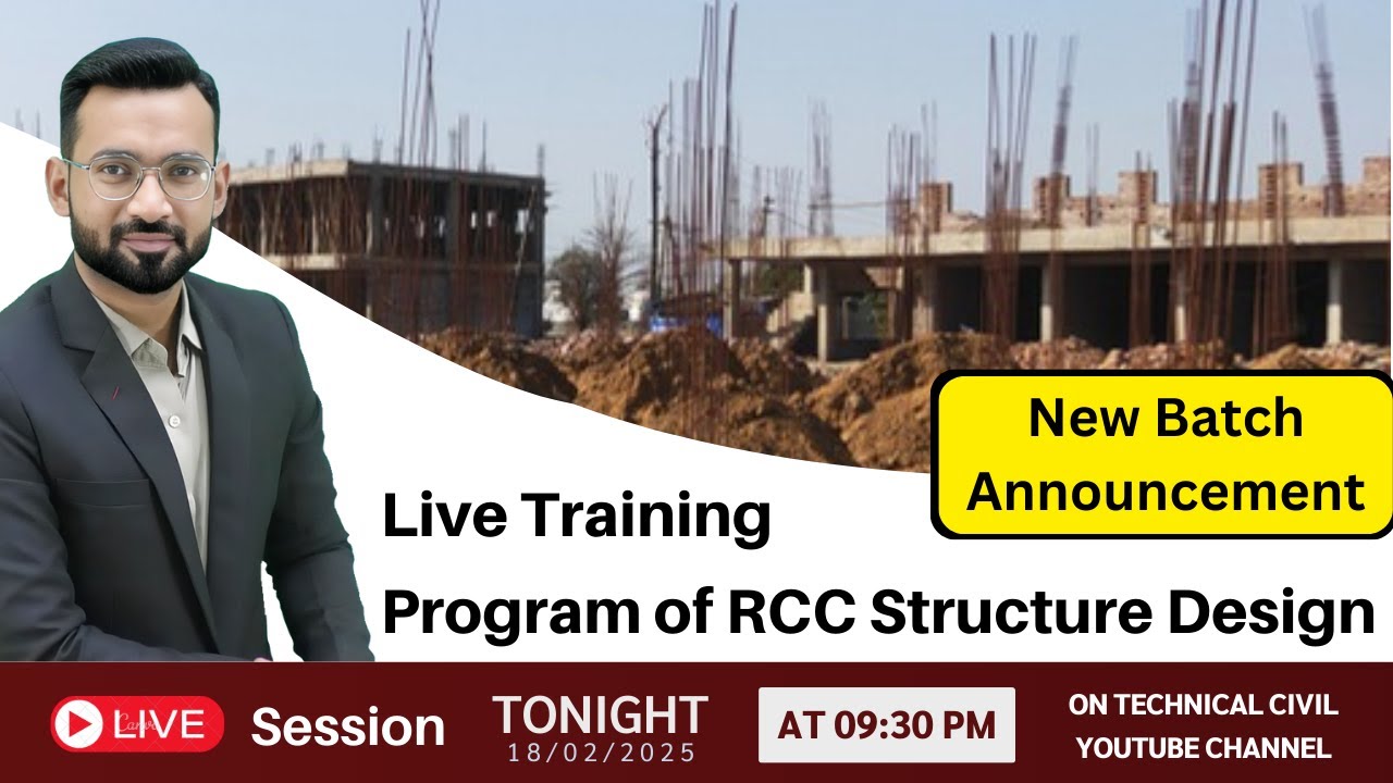 New Training Batch for Civil Engineers | RCC Structure Design Training ...