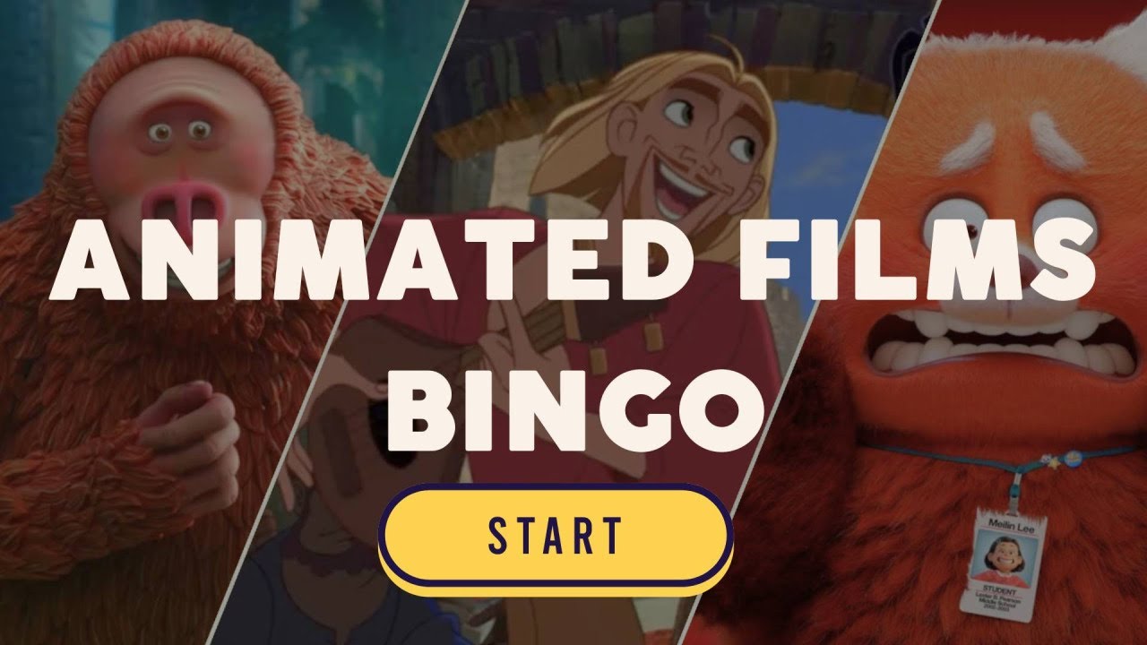 Animated Films Bingo - YouTube
