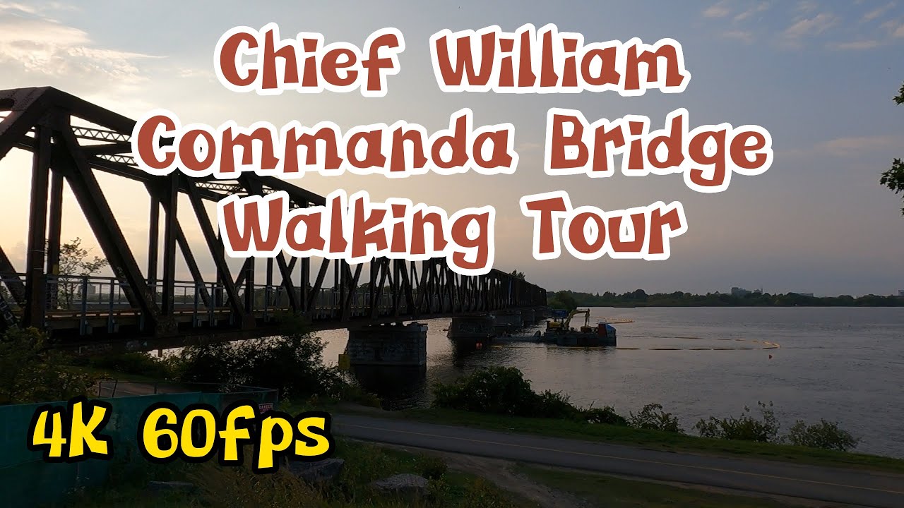 🇨🇦 [4K] Chief William Commanda Bridge Walking Tour Ottawa #walkthrough ...