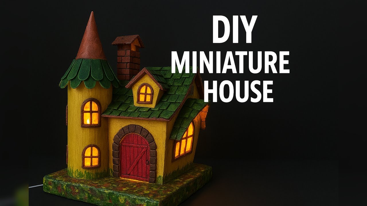DIY Cardboard Miniature House Diorama 🏠 | Magical Fairy Tale Cottage ...