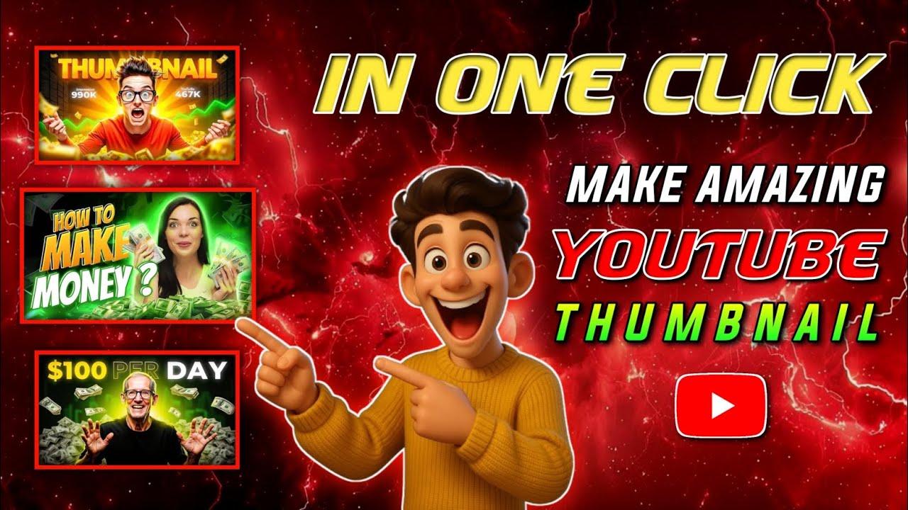 How to Make YouTube Thumbnails in 1 Click (100% FREE) | Best Thumbnail ...