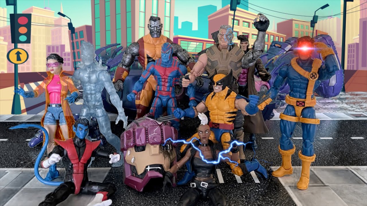 Marvel Legends Night of the Hasbro Lab Sentinels - YouTube
