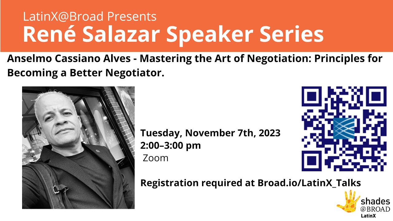 LatinX@Broad Presents The René Salazar Speaker Series: Esquivel Anselmo ...