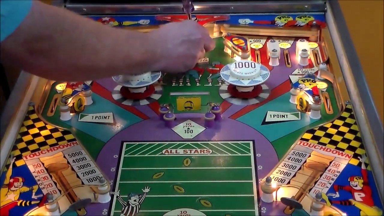 Finishing Up Our Gottlieb Pro Football Pinball Machine - Backglass ...