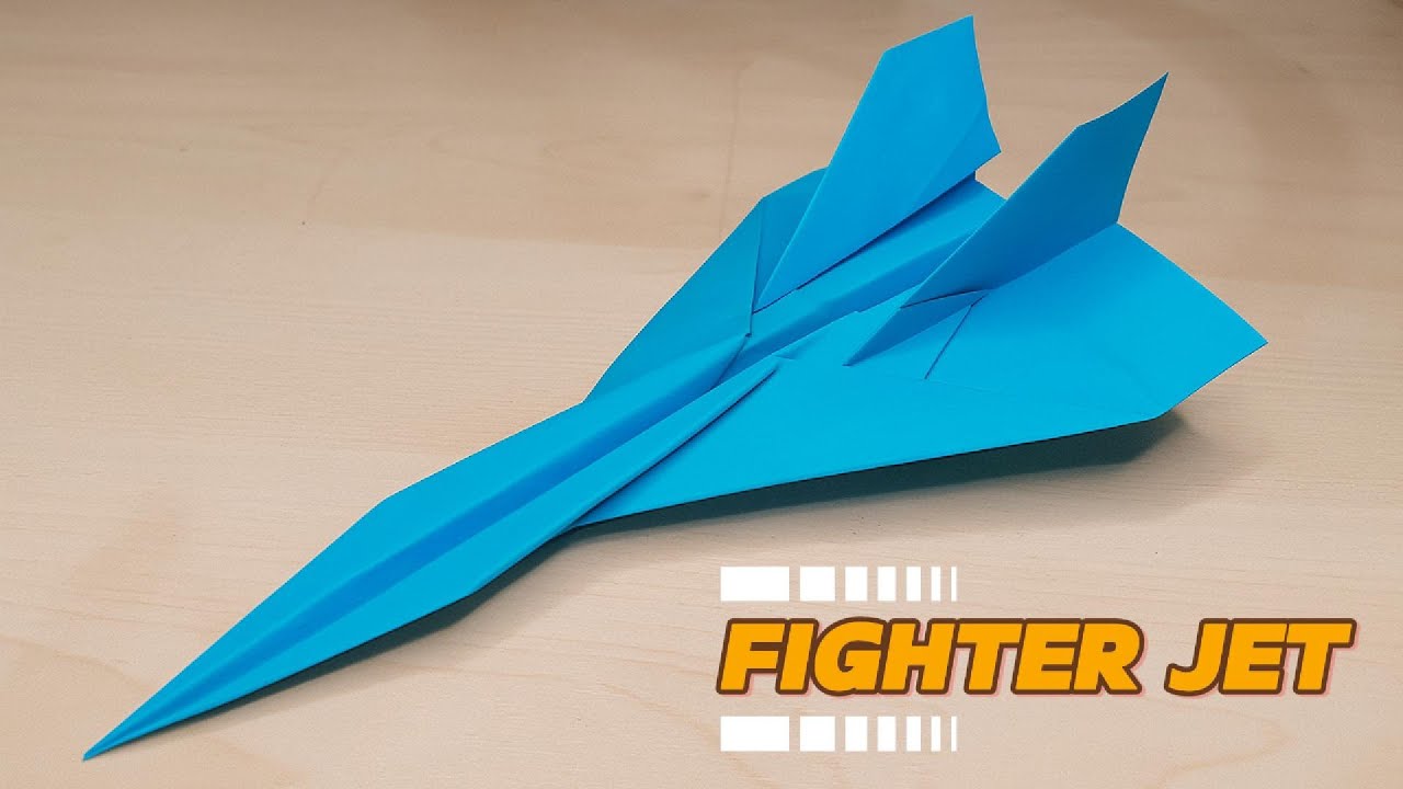 Origami Fighter Jet ️ | Easy Paper Airplane Tutorial for Beginners ...