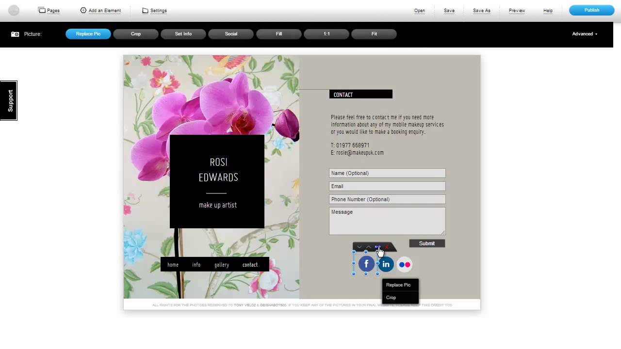 Create a Website - Link an Element on Your Site - YouTube
