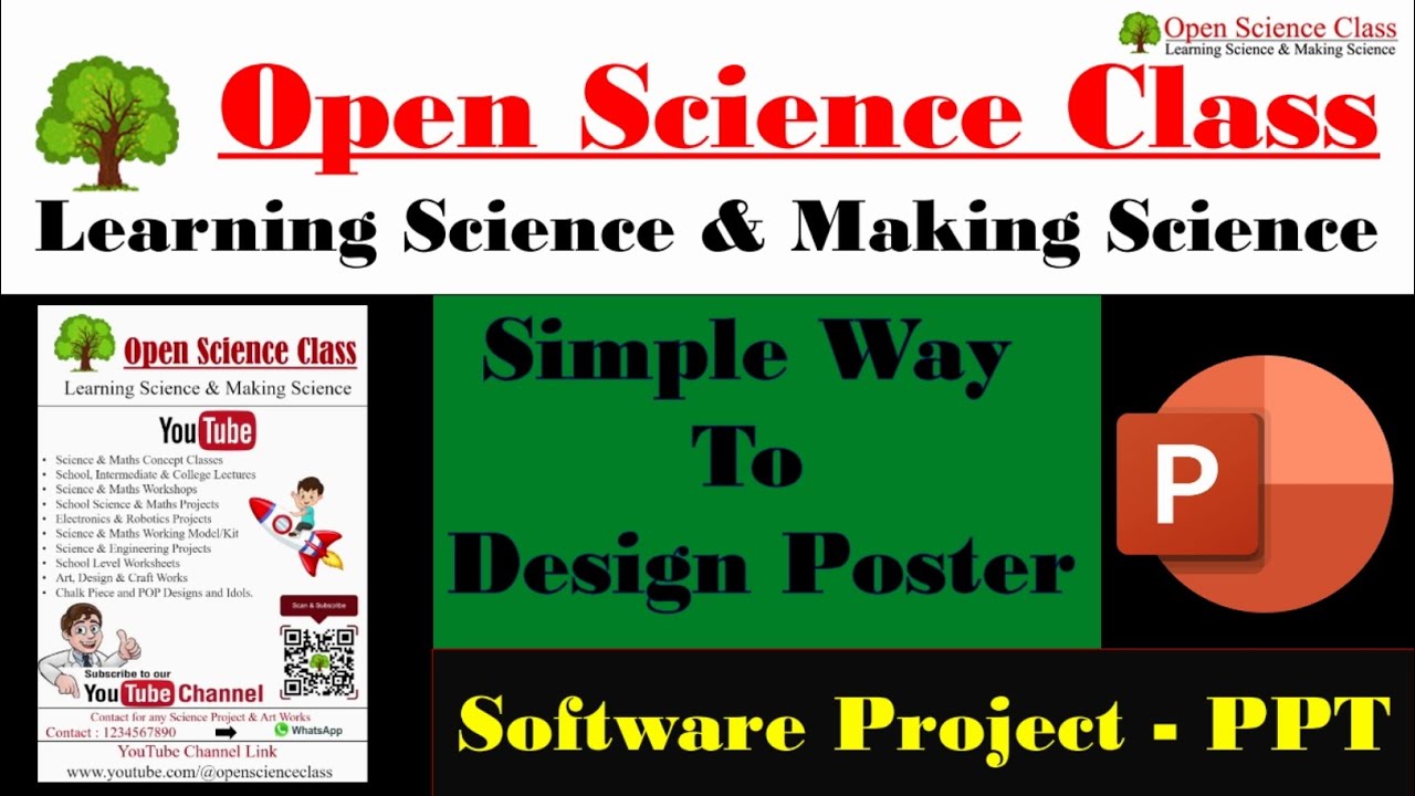 Software Project | Simple Way to Design Poster by using PowerPoint ...