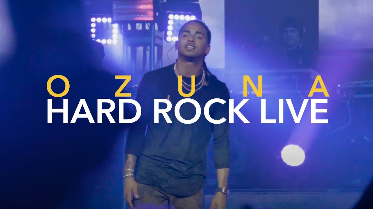 OZUNA EN LA INTIMIDAD (TRAP CARTEL) EN CONCIERTO HARD ROCK LIVE MIAMI ...