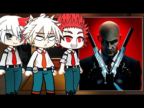 Сlass 1A react to Deku as Hitman / Gacha React - YouTube