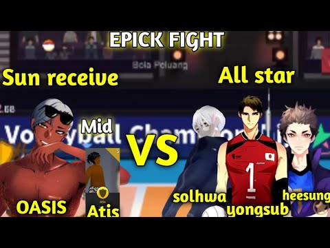 the spike.Oasis,atis vs All star. the spike volleyball - YouTube