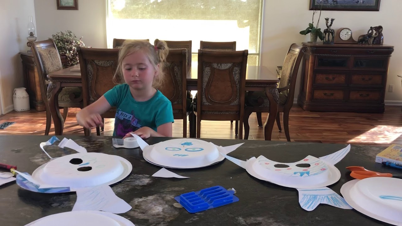 Pout pout fish paper plate feeling craft - YouTube