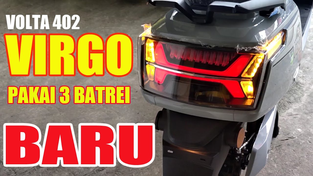 BARU Motor Listrik Volta 402 Virgo Pakai 3 Batrei Lipo & SLA - YouTube