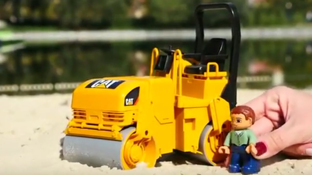 Coches para niños - Apisonadora - Carros para niños - YouTube