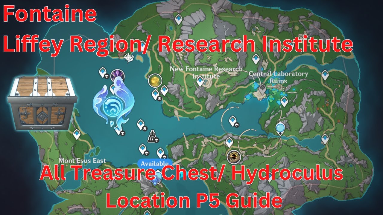 Fontaine Research Institute All Treasure Chest/ Hydroculus Location P5 ...