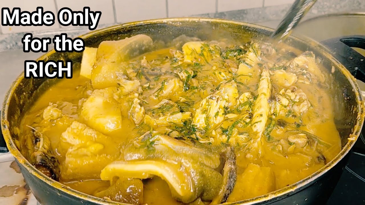 THIS NIGERIAN SOUP IS MADE FOR ONLY THE RICH. HOW TO COOK OKAZI SOUP ...