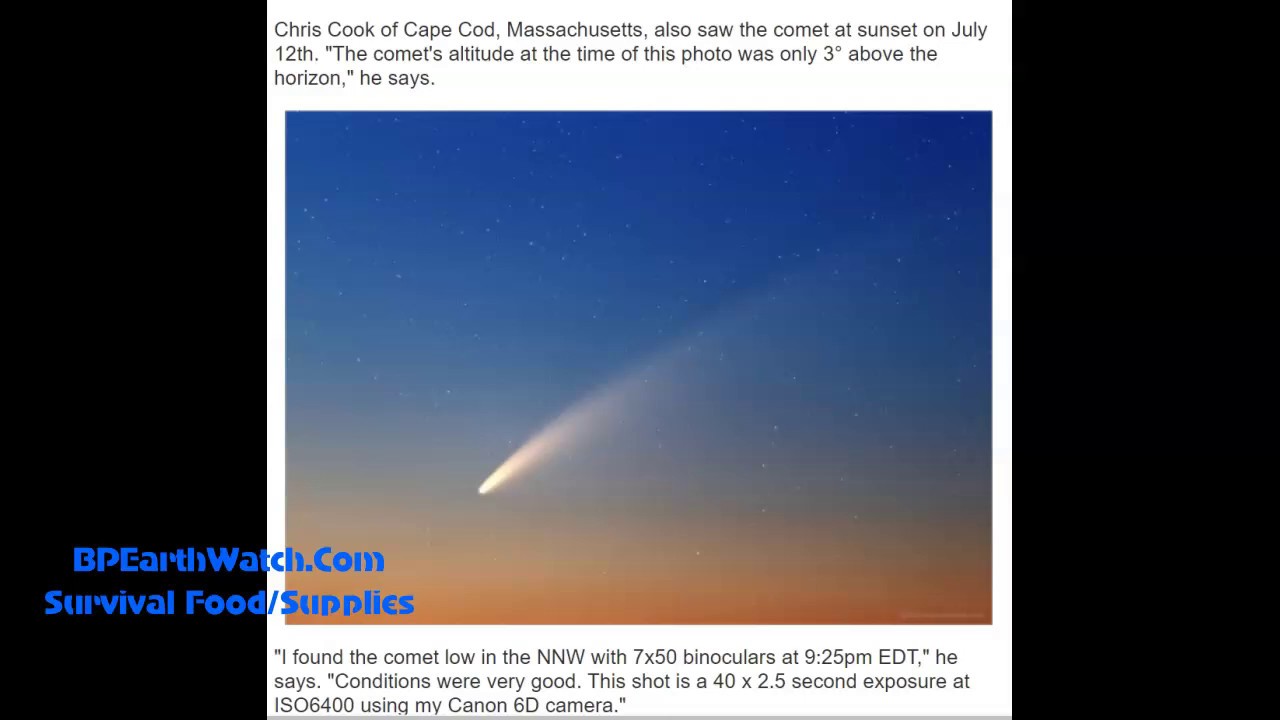 New Morning Sky Maps/Comet Neowise/US - YouTube