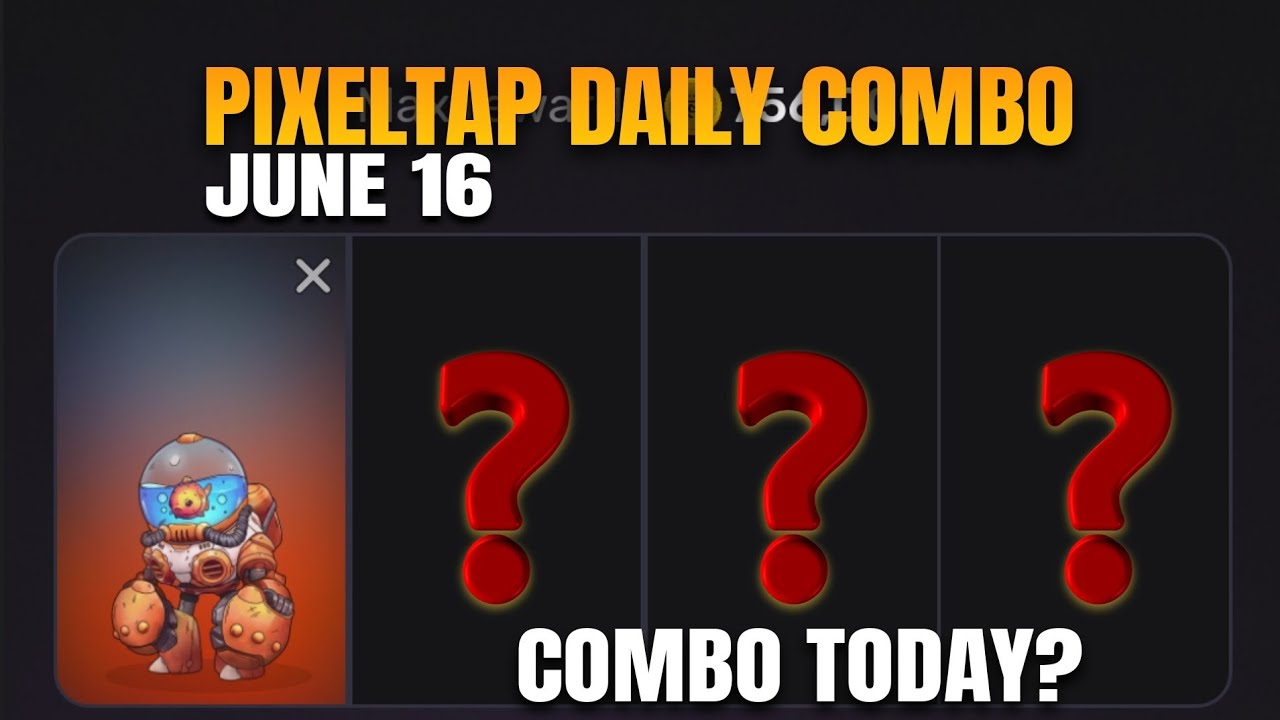PIXELTAP DAILY COMBO JULY 16 | PIXELTAP COMBO TODAY - YouTube