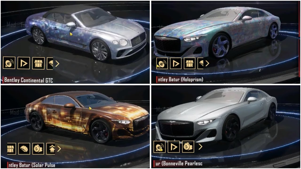 BGMI NEW BENTLET SUPER CARS COLLABORATION / DARK GAMER / BENTLEY SUPER ...