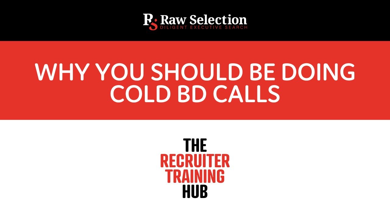 Why you should be doing cold calls and it’s not for vacancies… | The ...