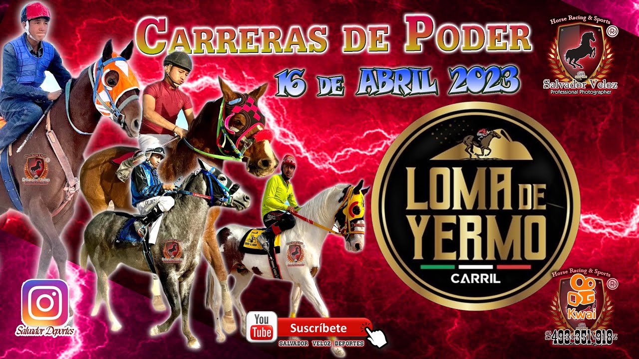Carreras El Carril Loma De yermo Dgo, 16 de Abril 2023 - YouTube