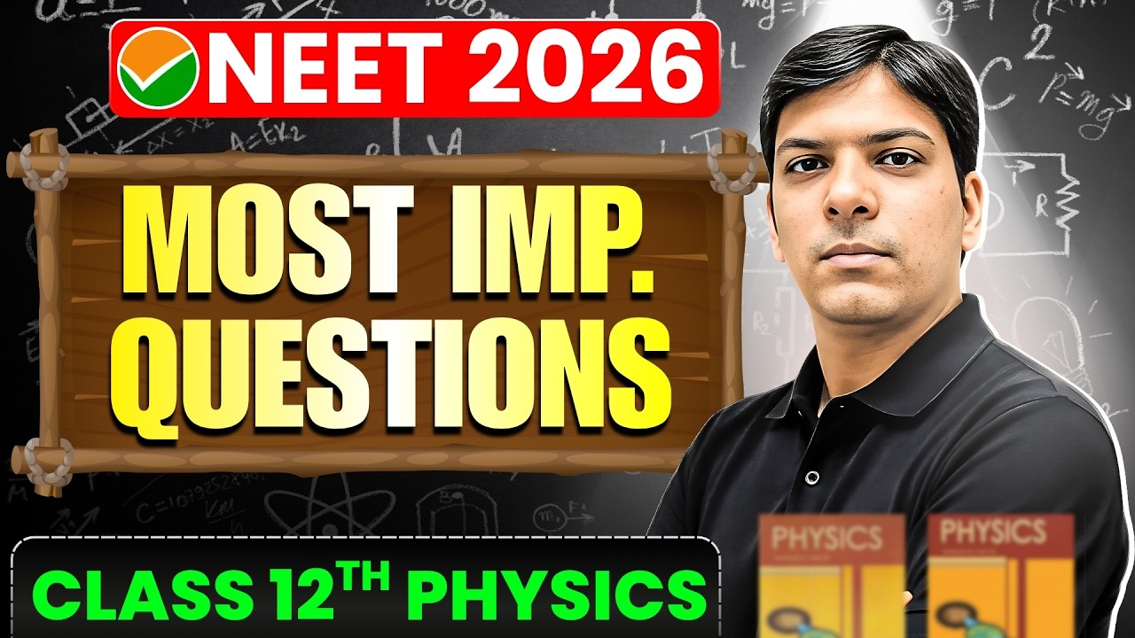LIVE: Class 12th MUST DO High Yield NCERT Back Exercise Qs with Ankur ...