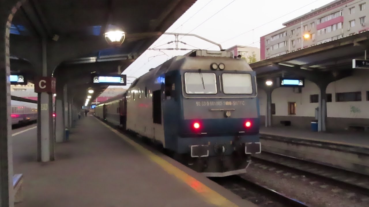 Romania: CFR Calatori Class 66 GM diesel departs Bucharest Nord on 1924 ...