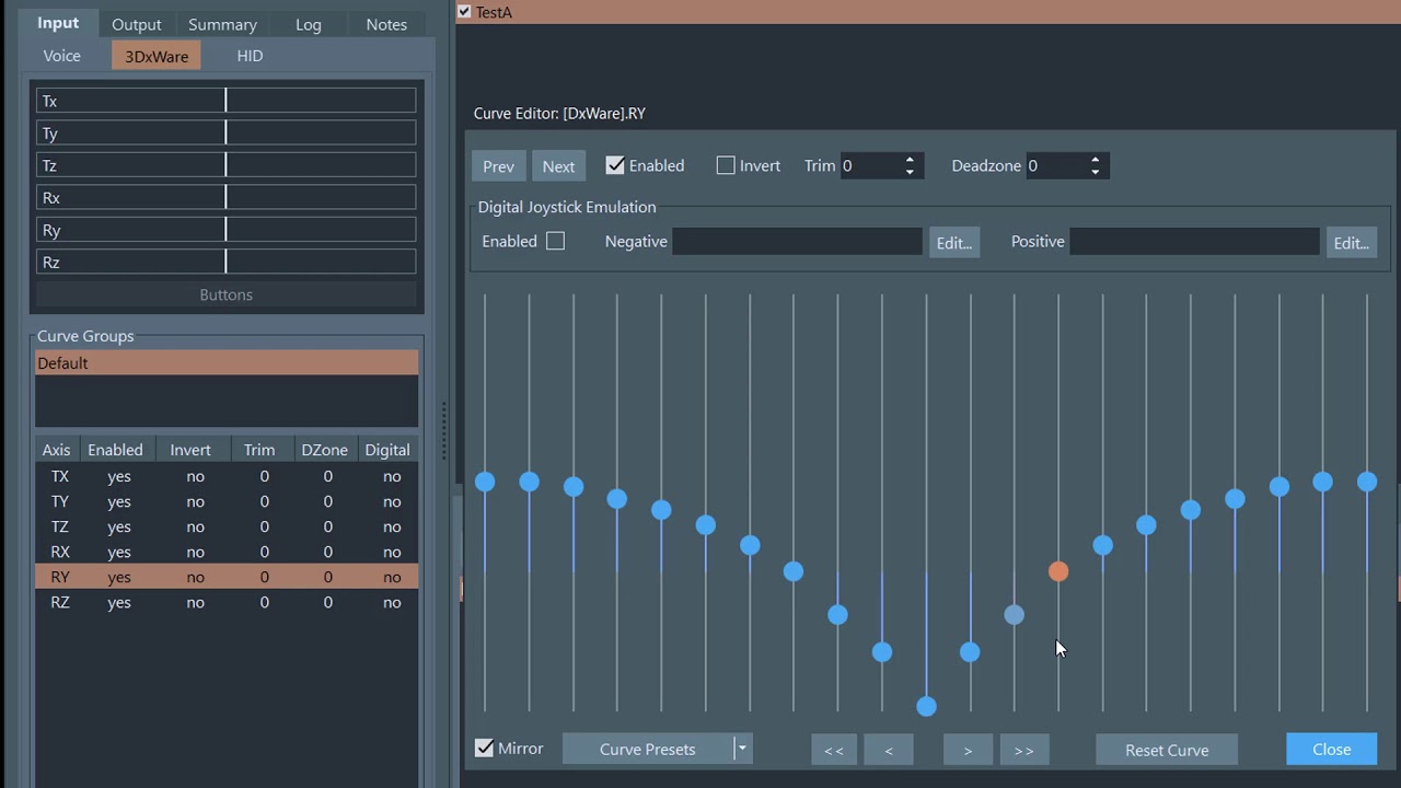ControlMyJoystick - Using Curves - YouTube