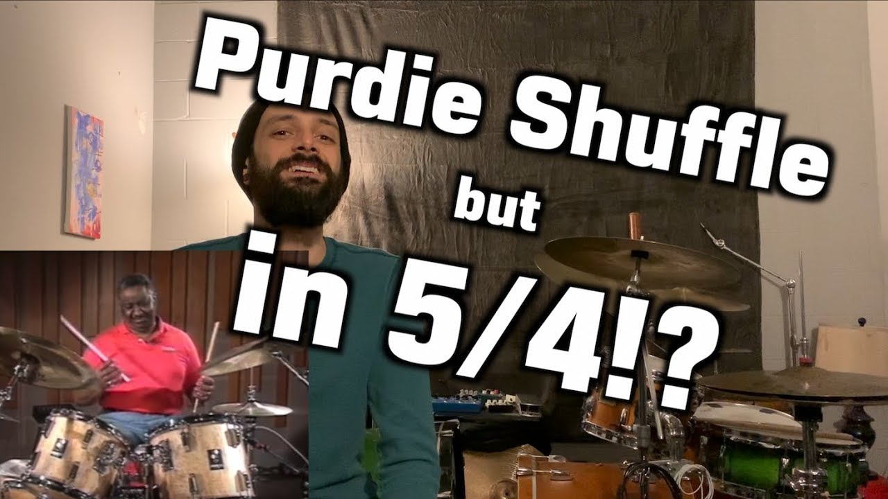How to Play the PURDIE SHUFFLE but in 5 - Drum Lesson - YouTube