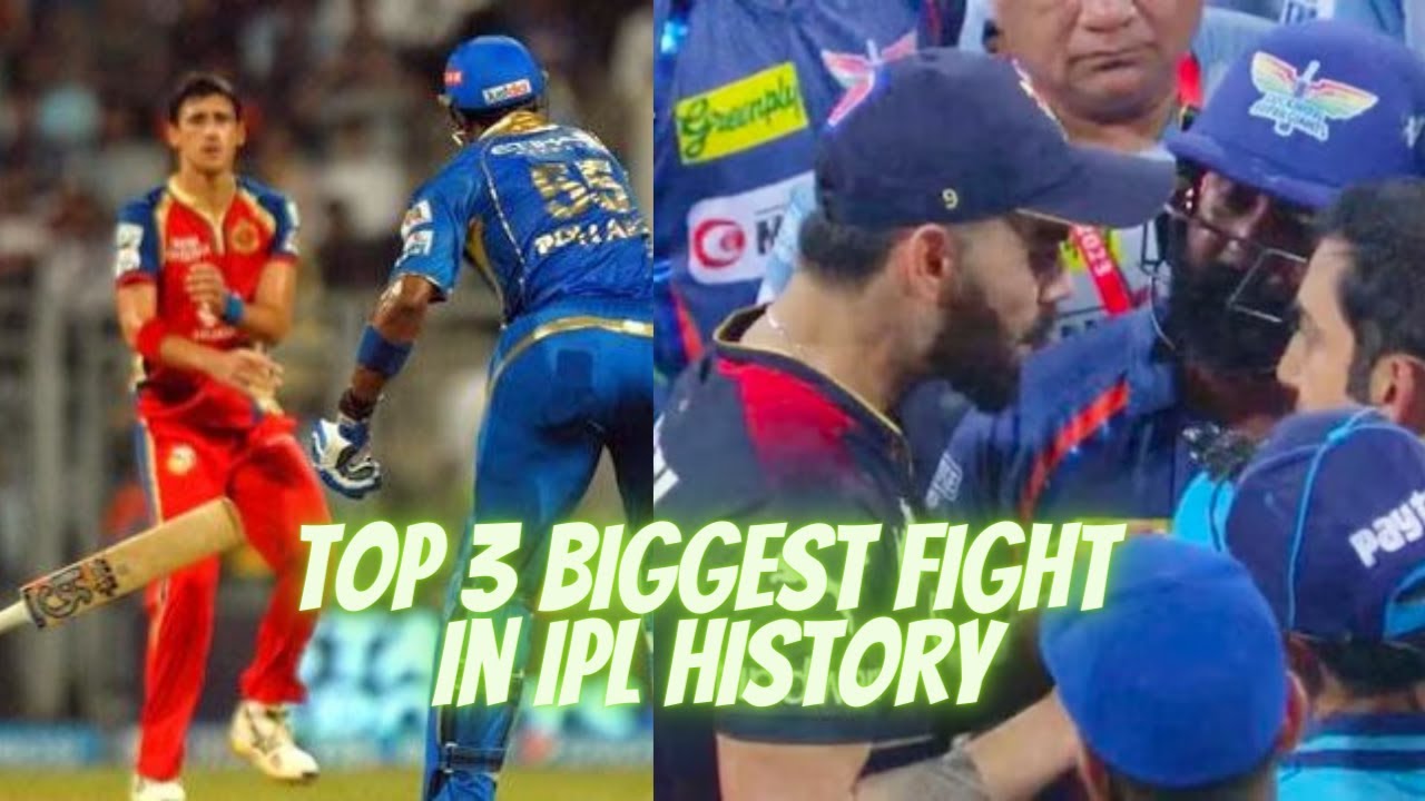 Top 3 High Voltage Fights In IPL History Ever | Tata IPL #iplfights ...