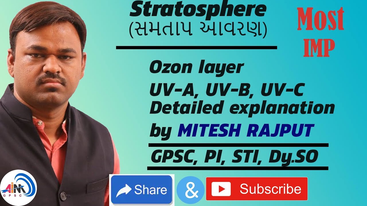 Stratosphere | સમતાપ આવરણ | Layers of Earth's Atmosphere | MITESH ...