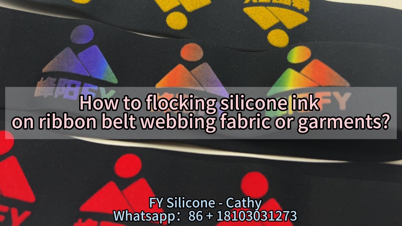 How to flock silicone ink on ribbon belt webbing fabric or garments？# ...