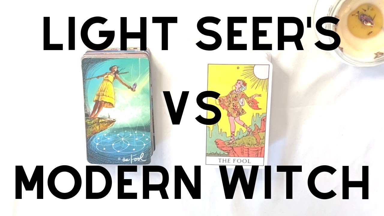 Tarot Deck Comparison ☽🔮☾ Light Seer's vs Modern Witch Tarot - YouTube