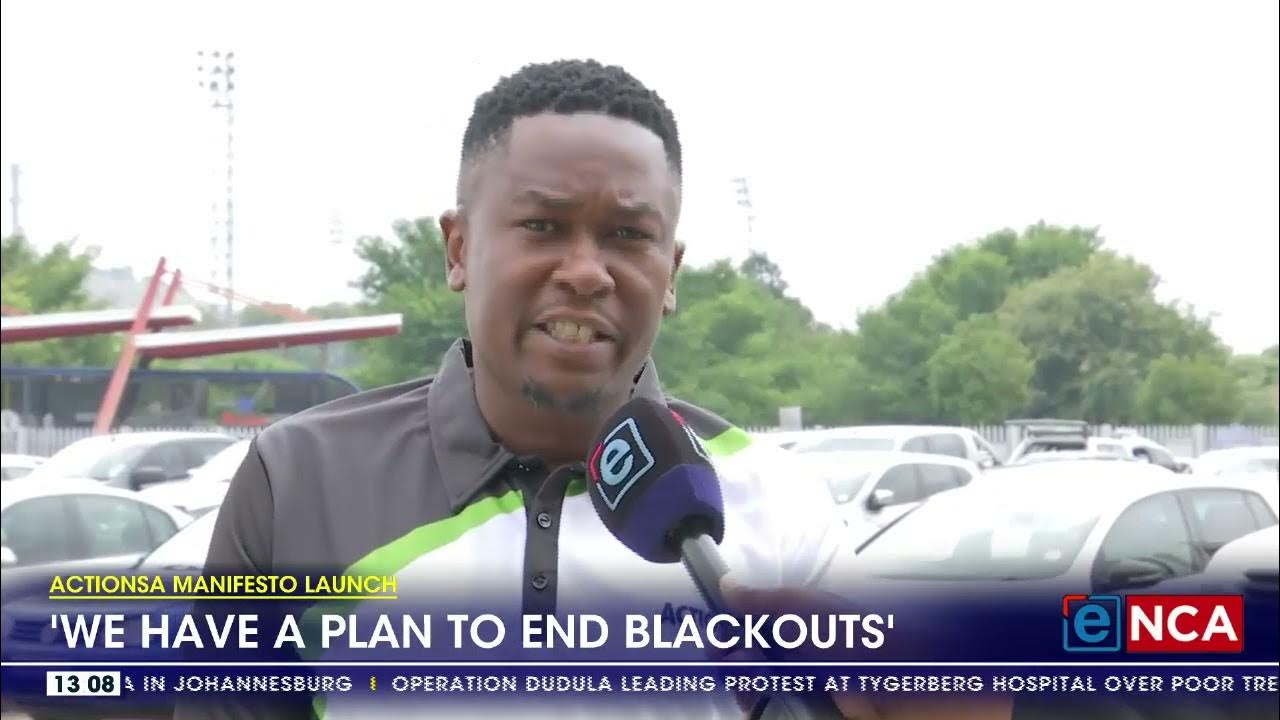 ActionSA Manifesto Launch | 'We have a plan to end blackouts' - YouTube