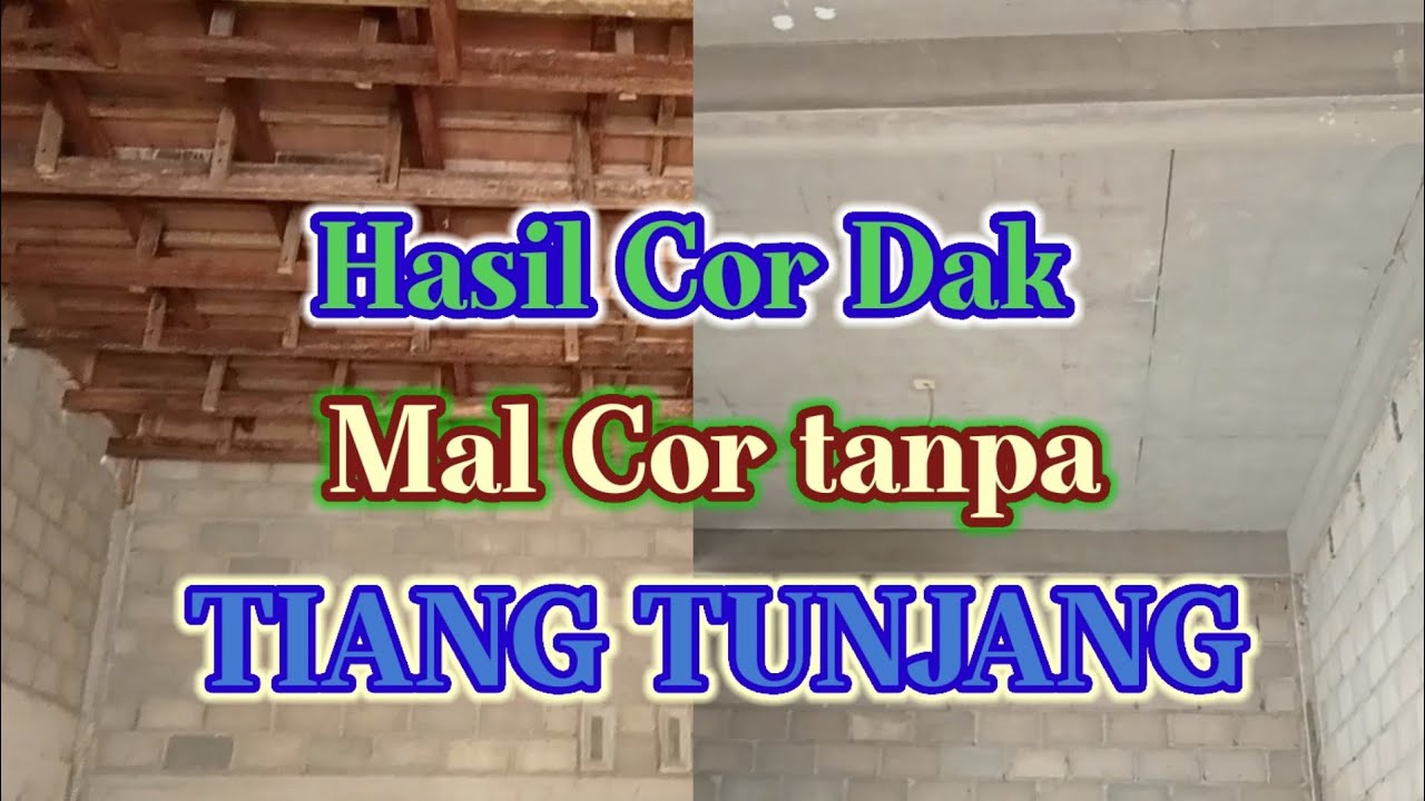 Cor lantai dak hasil mulus mal dak tanpa tiang tunjang - YouTube