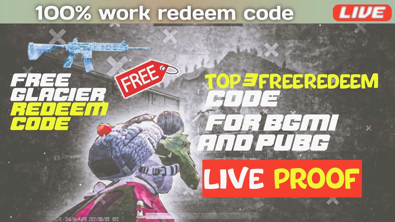 pubg redeem code today | bgmi free uc glacier redeem code today I pubg ...