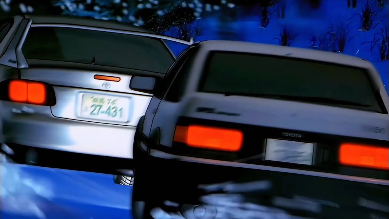 [INITIAL D] AE86 VS CELICA GT-FOUR with BURNING UP FOR YOU - YouTube
