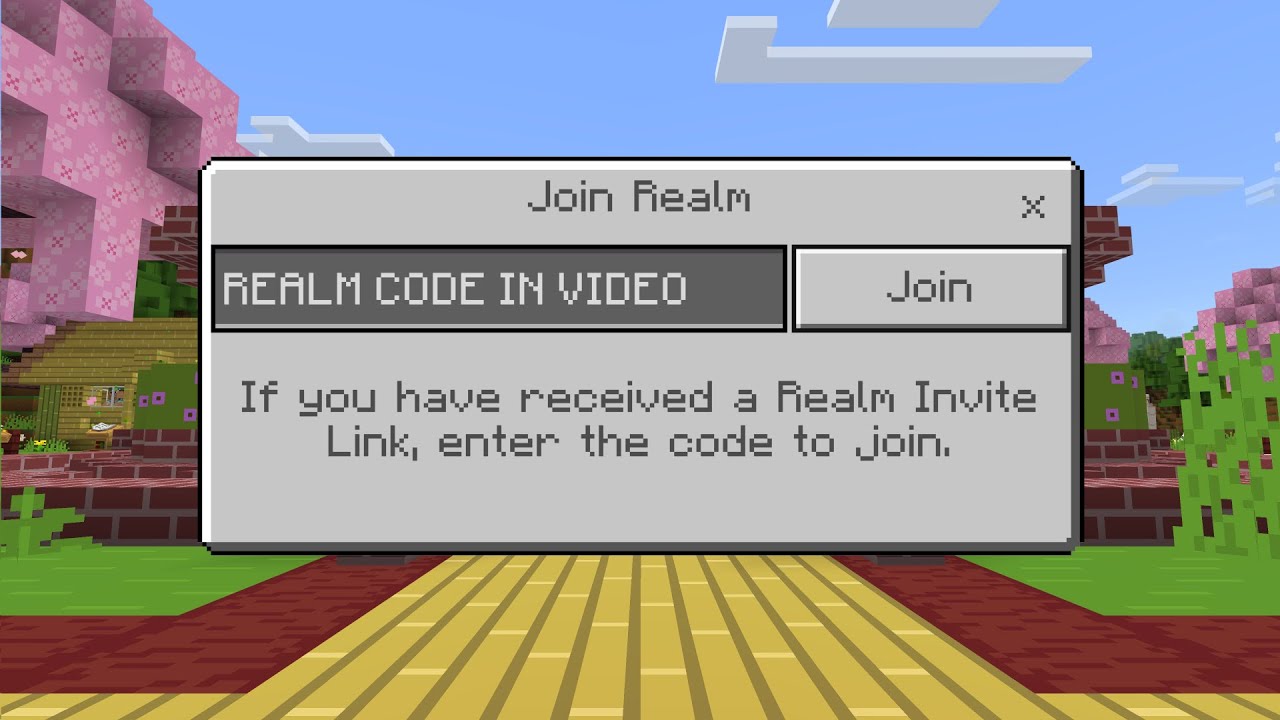 Minecraft 2024 Realm, Code In Video! Join Now! - YouTube