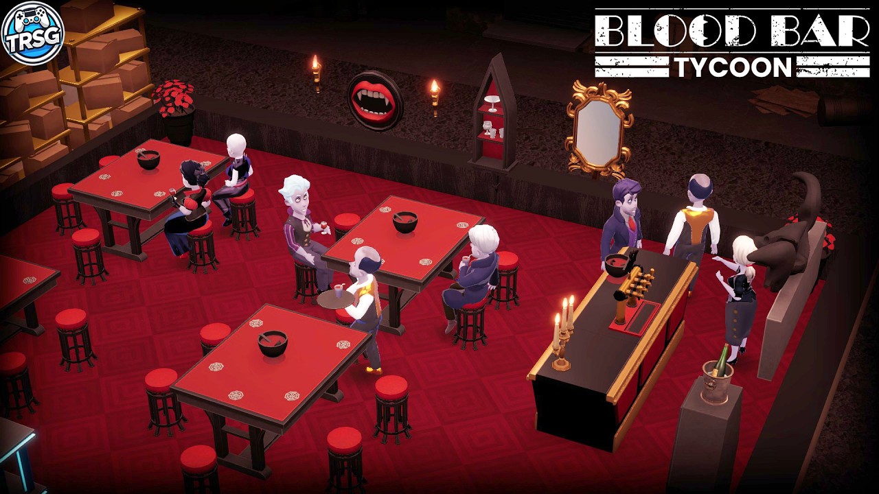 New Vampire Bar Management Game - Blood Bar Tycoon Gameplay! - YouTube