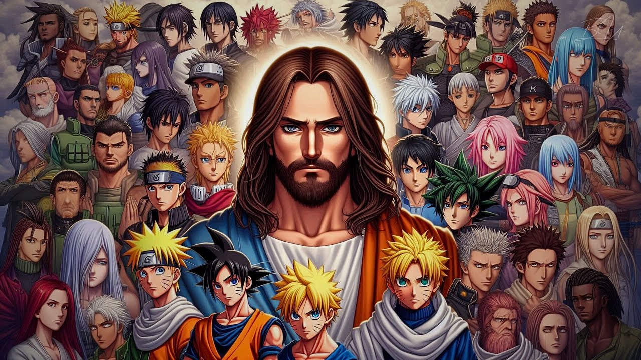 "The Moment 50+ Anime Characters Meet Jesus" - YouTube