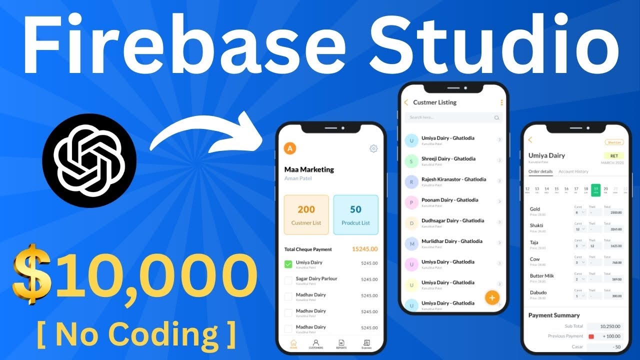 How To Build A $10,000 Website with AI | No Coding Required | Firebase ...