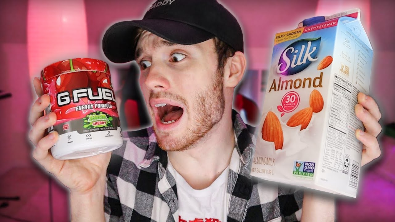 Mixing Sour Cherry GFUEL With MILK? - YouTube