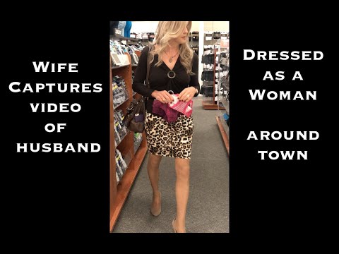 Wife Captures Video of Husband Dressed as Woman Around Town