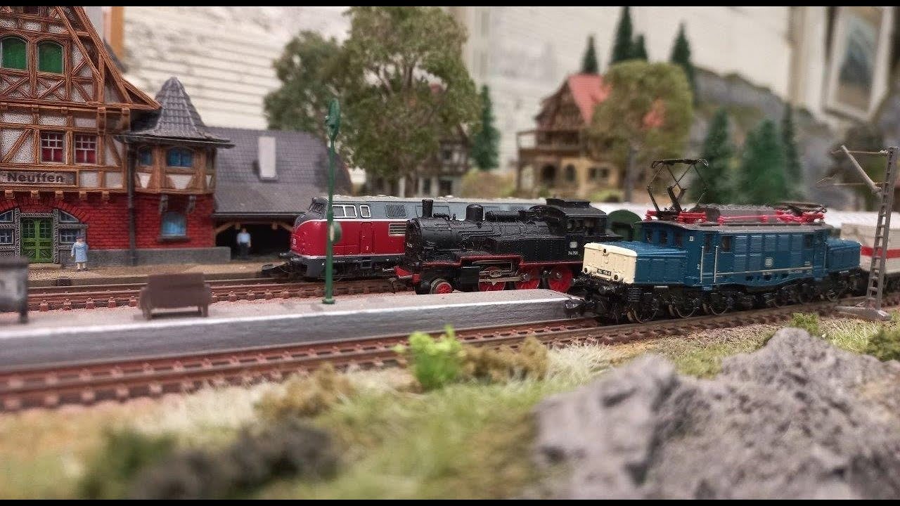 4 - Märklin mini-club z Scale model railroad show layout build. - YouTube