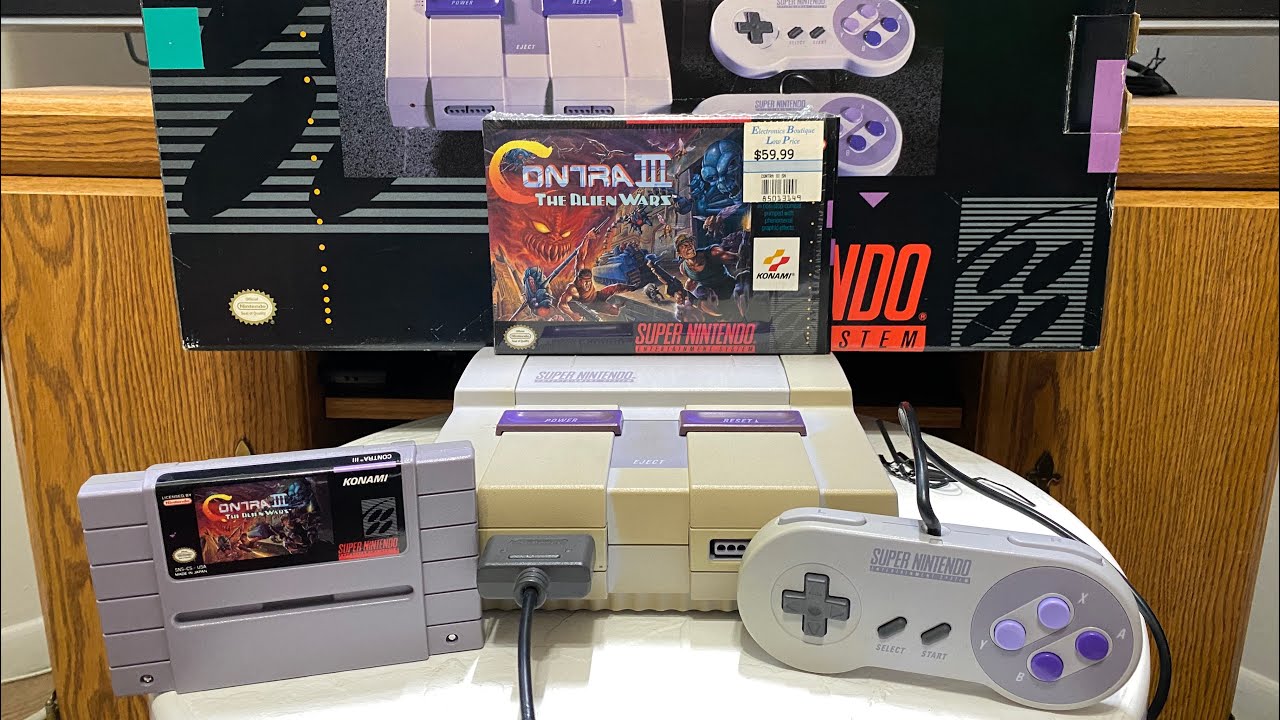 Contra III The Alien Wars (SNES) Game Startup/Intro - YouTube