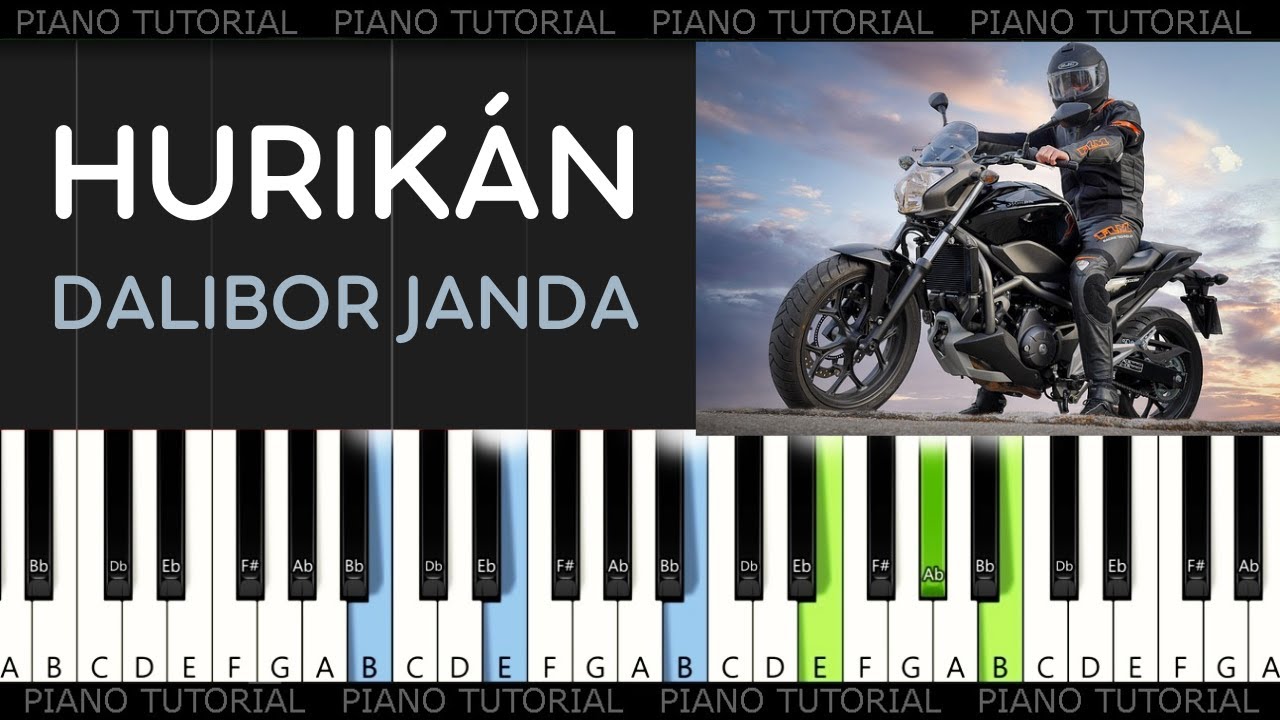 Dalibor Janda - Hurikán (piano tutorial | jak hrát) - YouTube